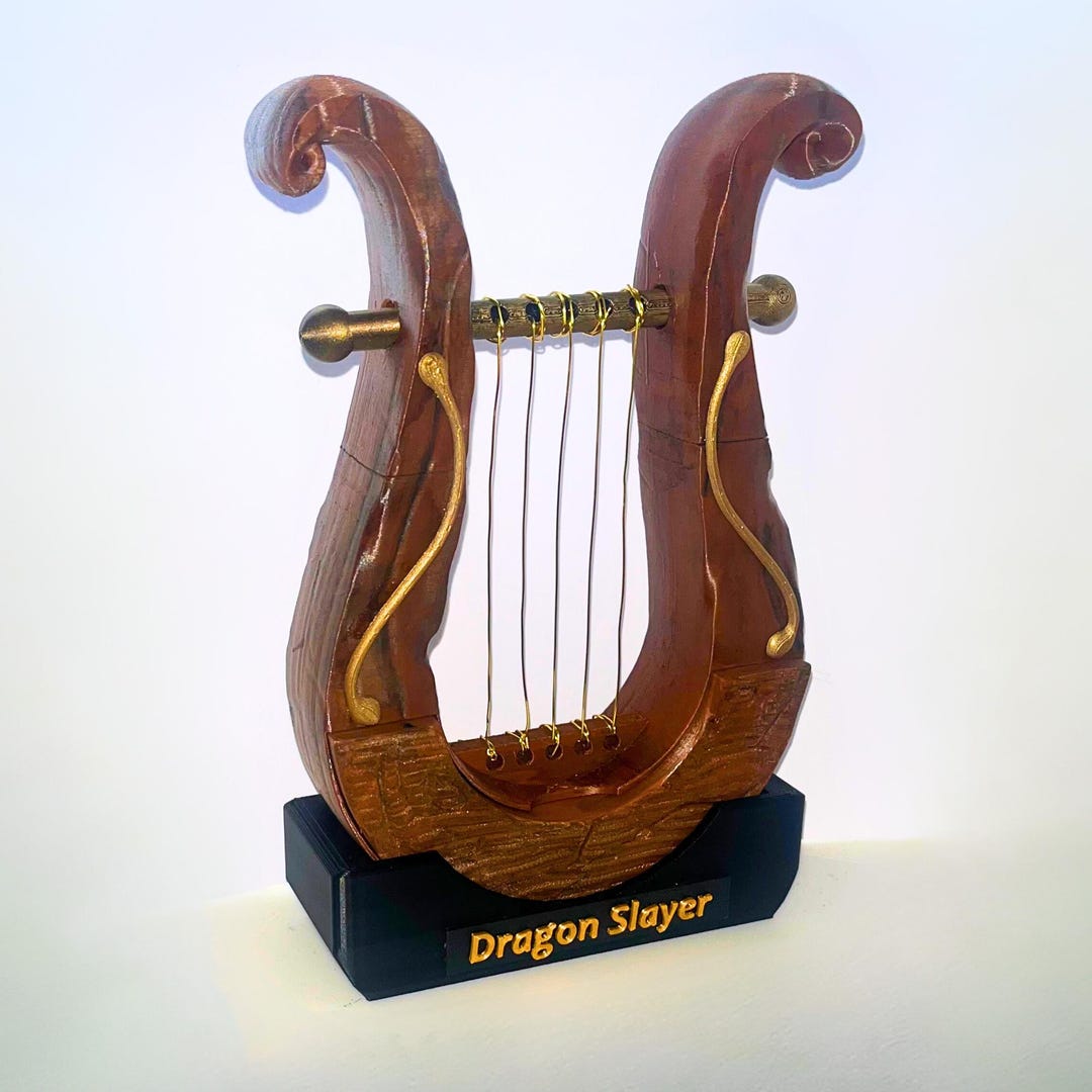 Personalized Bard Lyre Dice Holder Box, DND Gift - Etsy