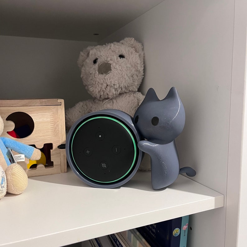 Echo Dot Gen 3 Holder Cat Alexa Devices Stand Wall - Etsy