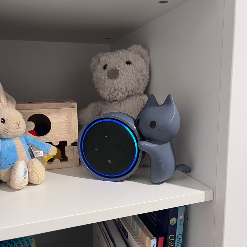 Echo Dot Gen 3 Holder Cat Alexa Devices Stand Wall - Etsy