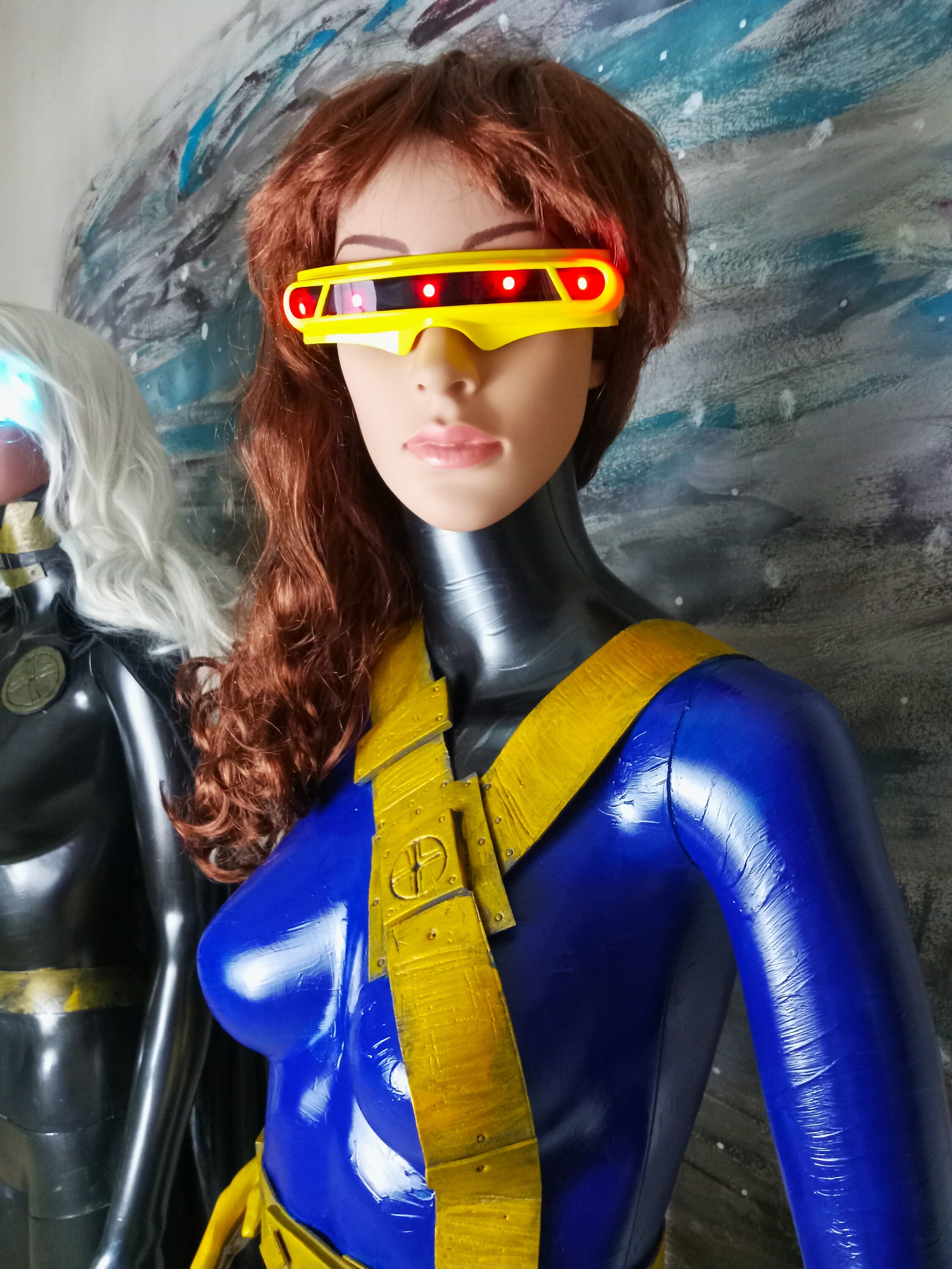 CYCLOPS XMEN LIFESIZE Statue Figure Custom Made Lite up Eyes Remote ...