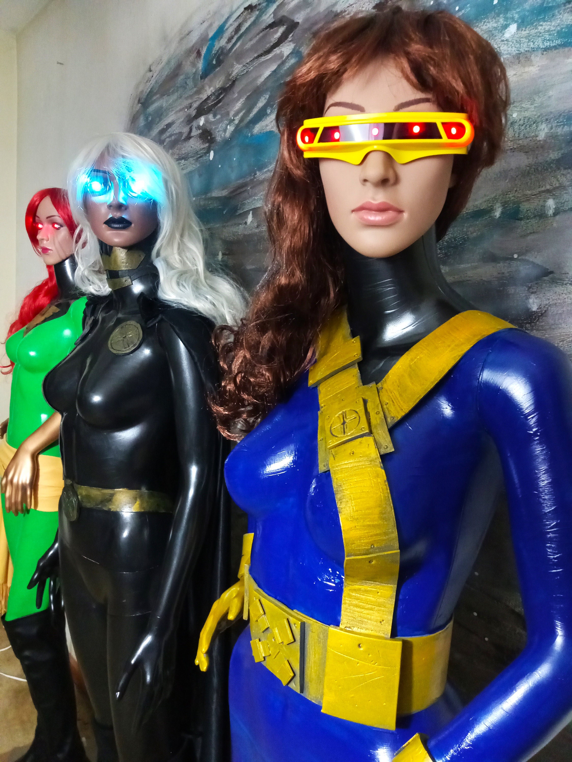 CYCLOPS XMEN LIFESIZE Statue Figure Custom Made Lite up Eyes Remote ...