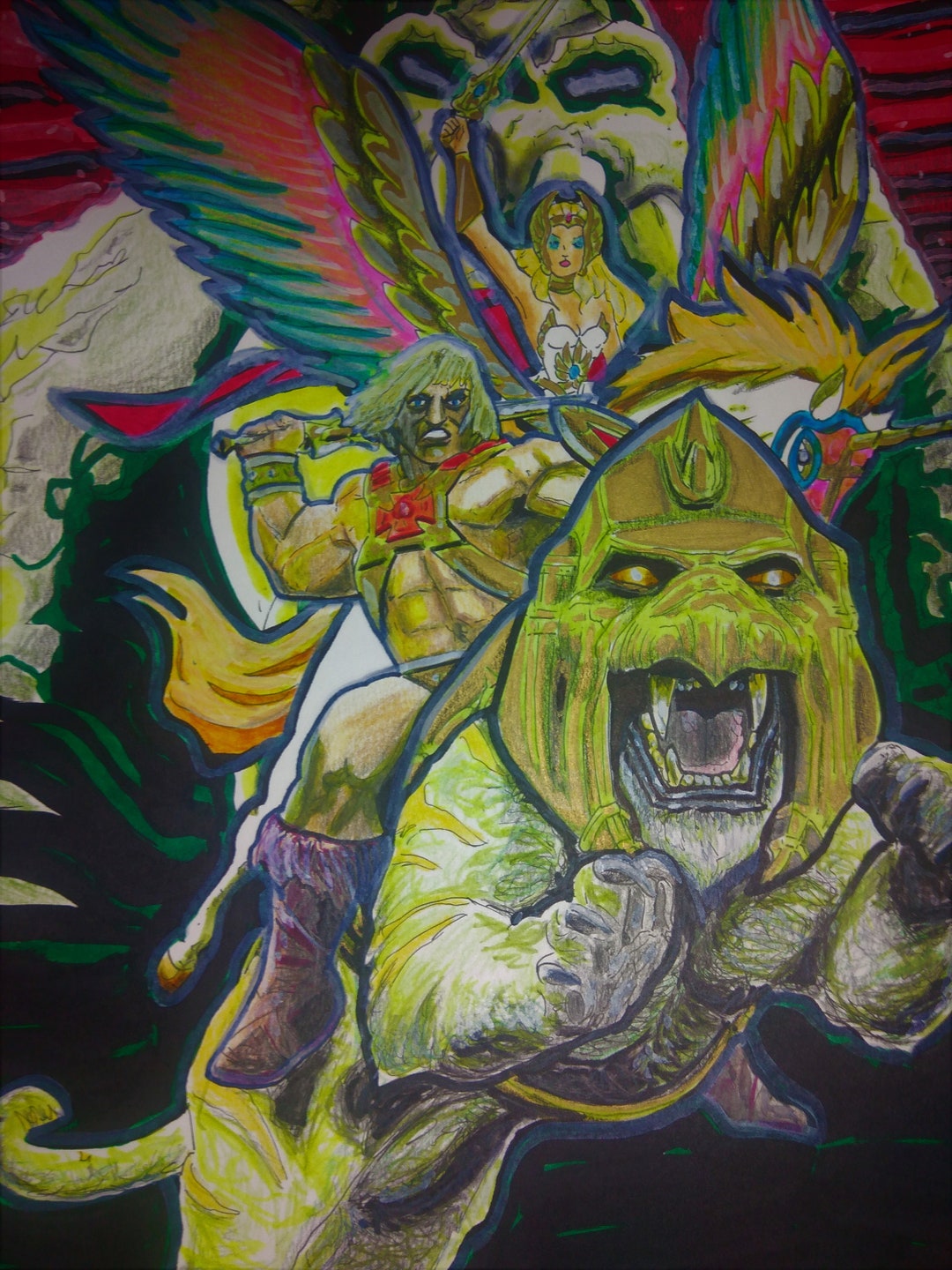 HEEMAN Sherra Masters Universe ORIGINAL Artist Signed Art Work - Etsy