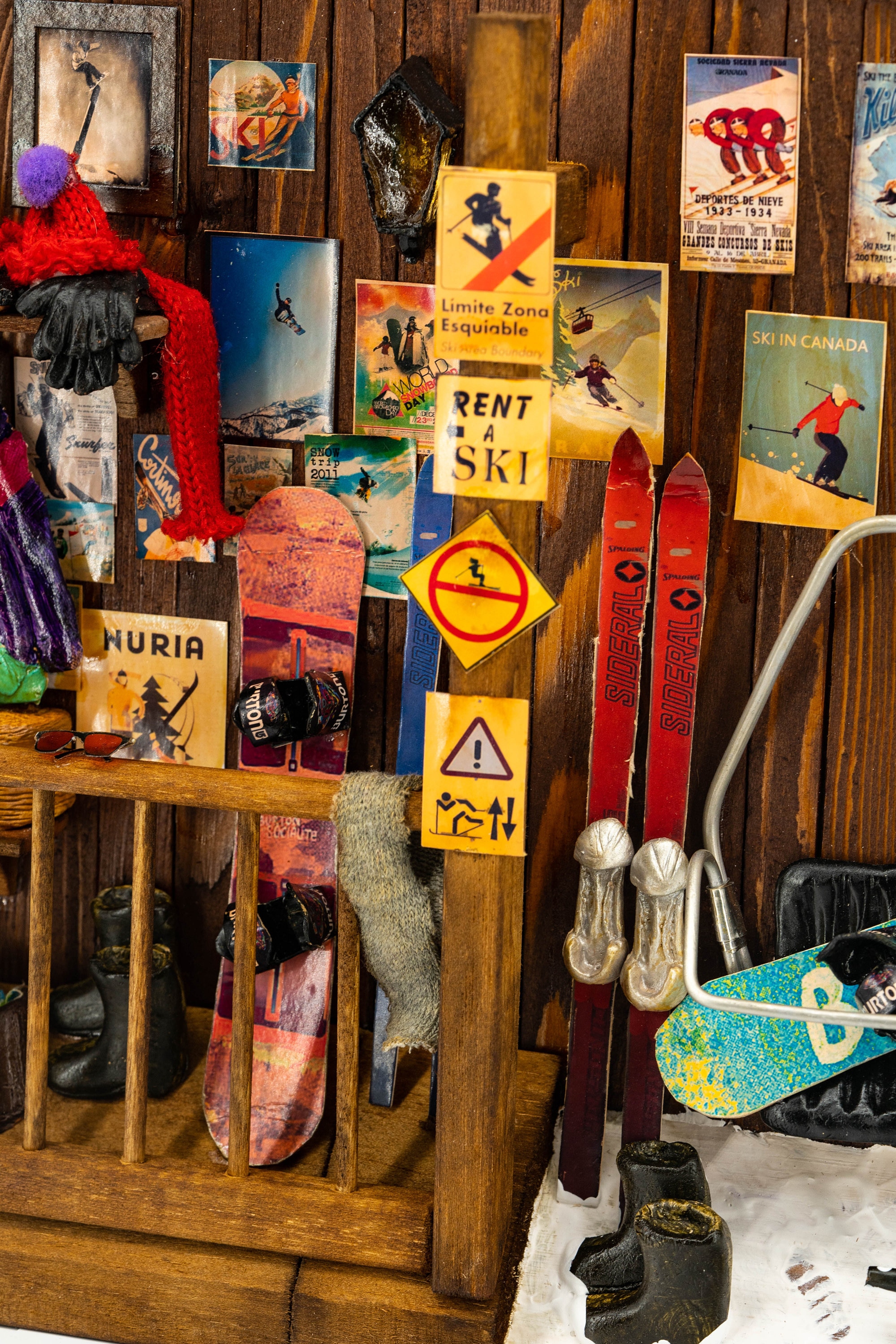 Miniature Ski/snow Cabin Scene - Etsy