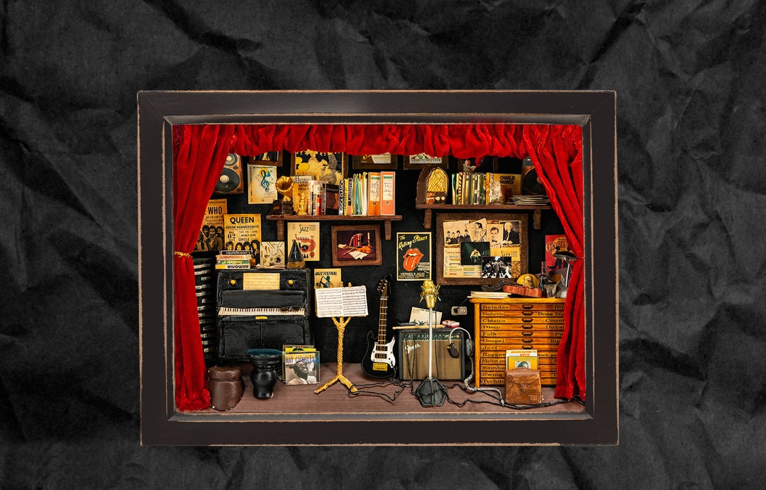 Miniature Music Themed Scene - Etsy