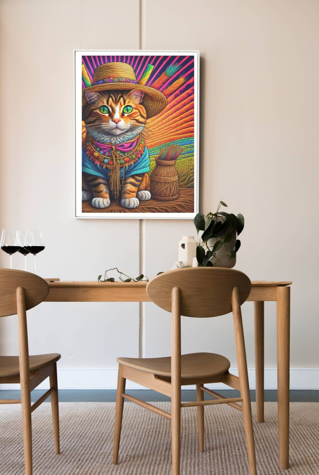 The Farmer Cat Unique Original Artwork Digital Download - Etsy