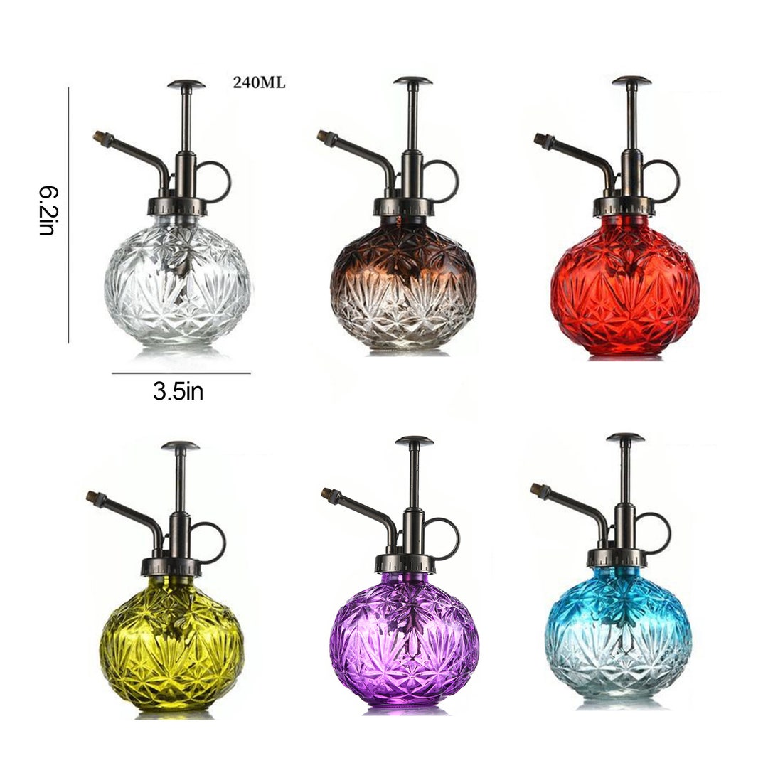 Glass Flower Mister Transparent Plant Misters Watering Indoor Spray ...