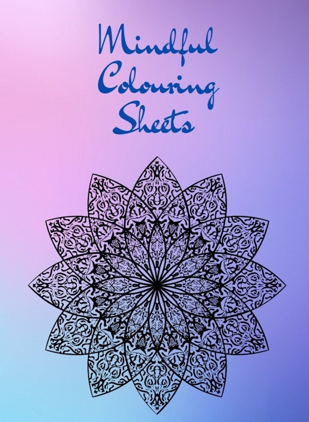 Colouring Sheets - Mindful. Digital Print - Etsy
