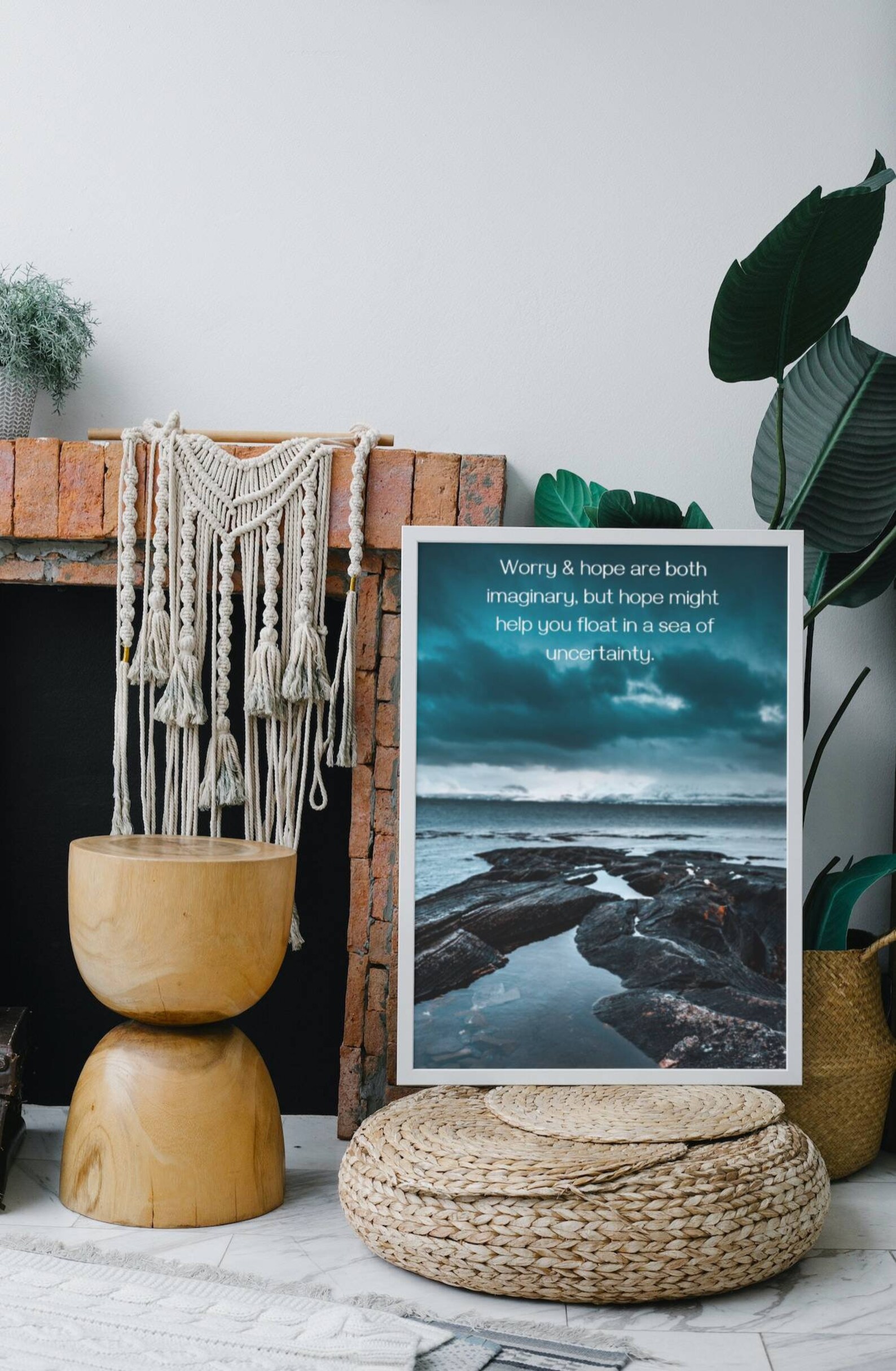 Worry & Hope Are Both Imaginary but Hope Might Help You Float in a Sea ...