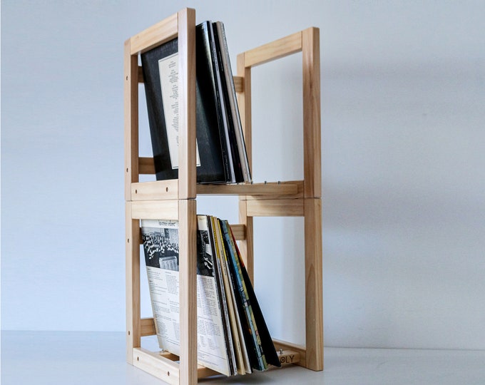 04 AMPLY Modular 2in1 Vinyl Stand vinyl Records Stand Vinyl Records ...