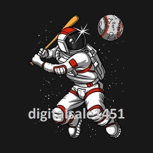 Astronaut Baseball,astronaut Game,digital Download,digital Printing ...