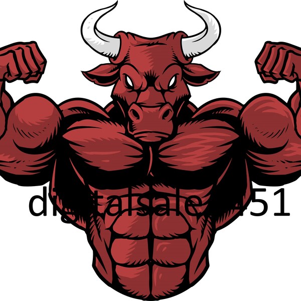 Bodybuilding Bull - Etsy