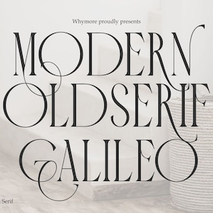 Galileo: Modern Serif Font for Elegant Branding - Etsy