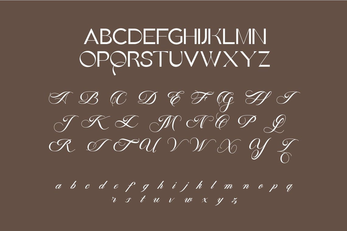 Bianca Elegant Script Sans Serif Font Duo - Etsy