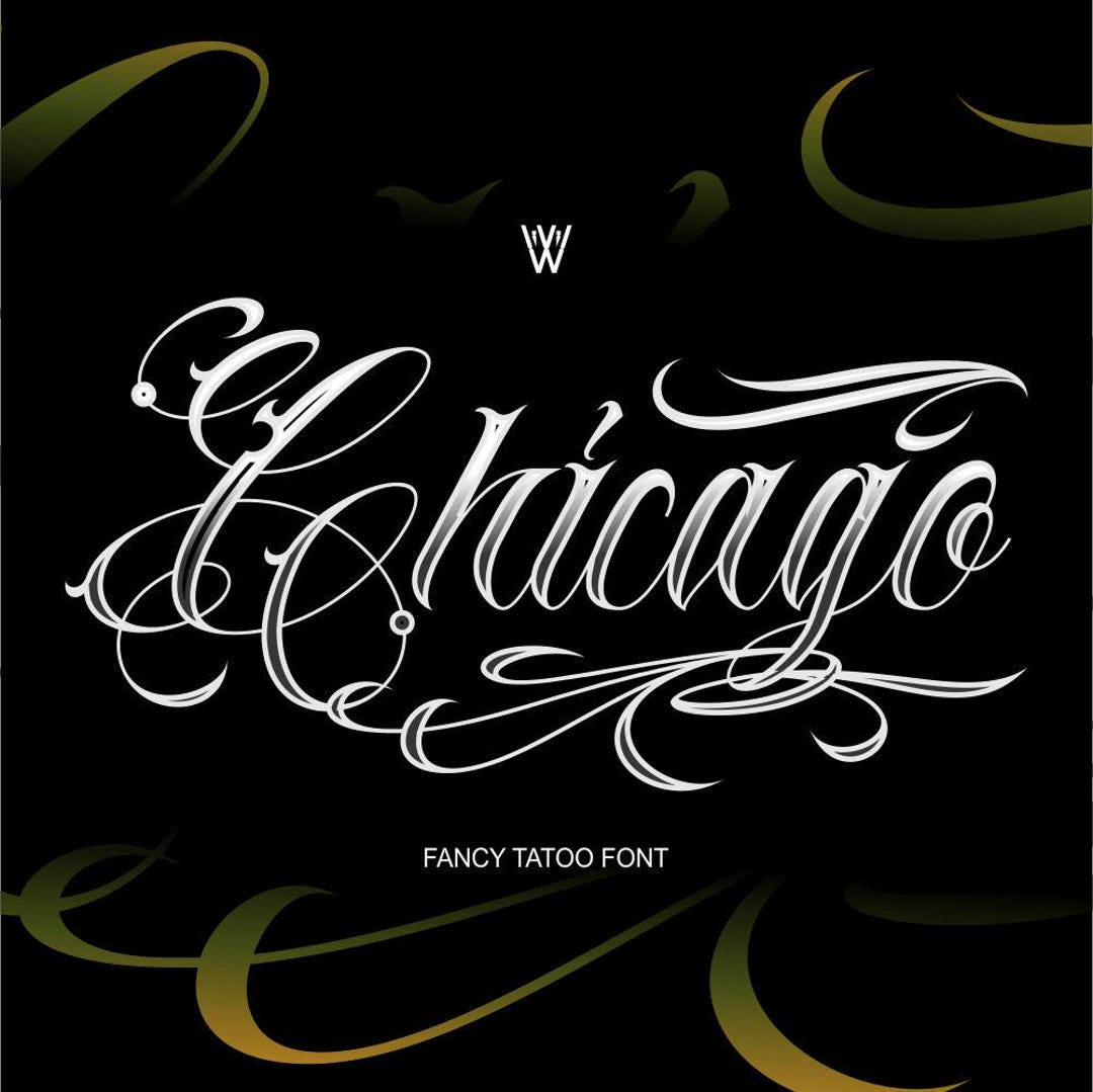 Chicago Tattoo Font With Chicano Font Styles | Edgy Tatoo Font ...
