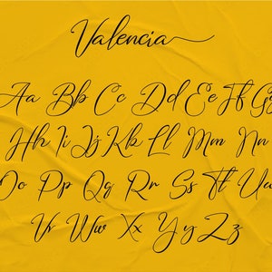 Valencia | Script Tropical Fonts - Etsy