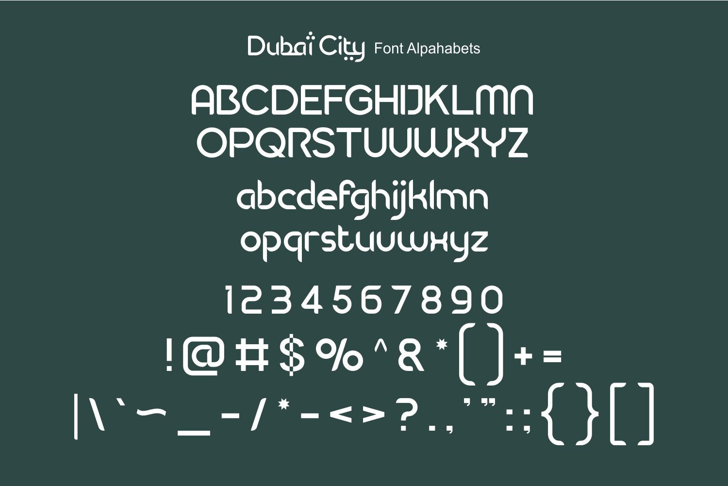 Dubai City Arabic Font - Etsy