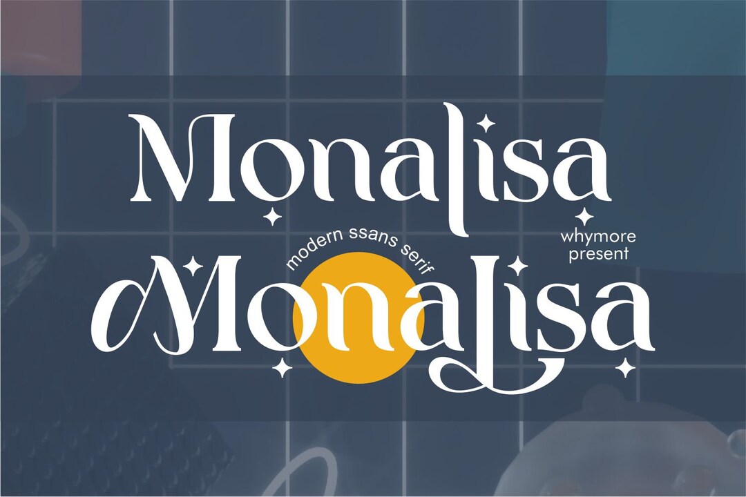 Monalisa | Decorative Serif Font - Etsy