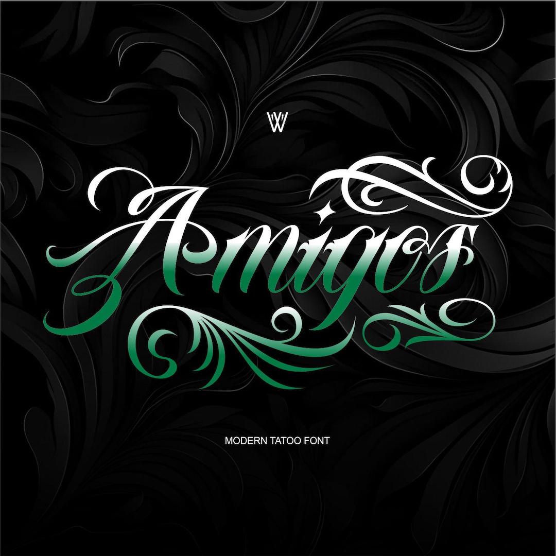 Amigos Chicano Tattoo Font | Blackletter, Chicano, Old English Fonts ...