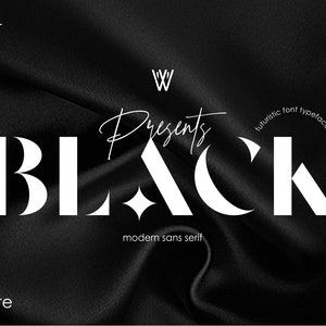 Black Serif Fonts Modern Serif Fonts - Etsy