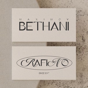 Bianca Elegant Script Sans Serif Font Duo - Etsy