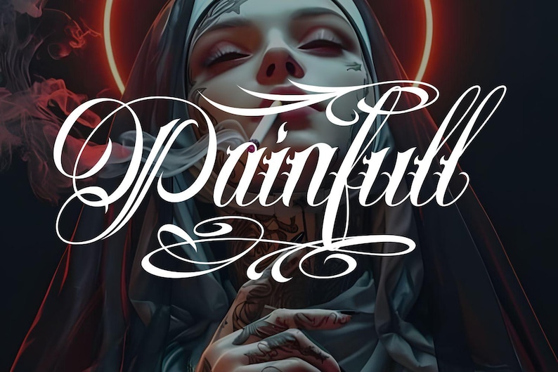 Edgy Chicano Tattoo Font Bundle | Versatile Styles for Custom Ink ...