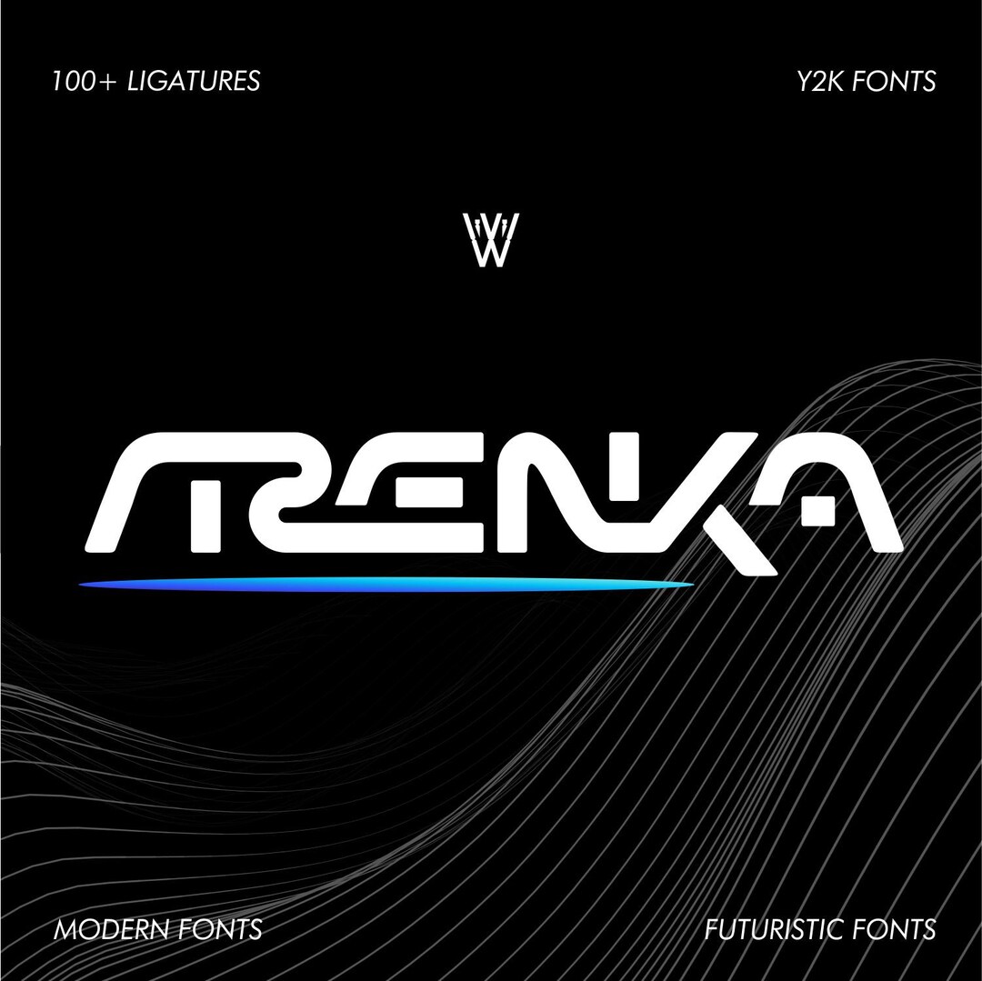 Arenka Futuristic Font Y2k Evolution | Poster, Cyber Punk, Cricut ...