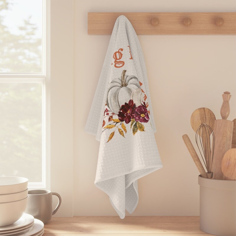 Morning Pumpkin Tea Towel - Etsy