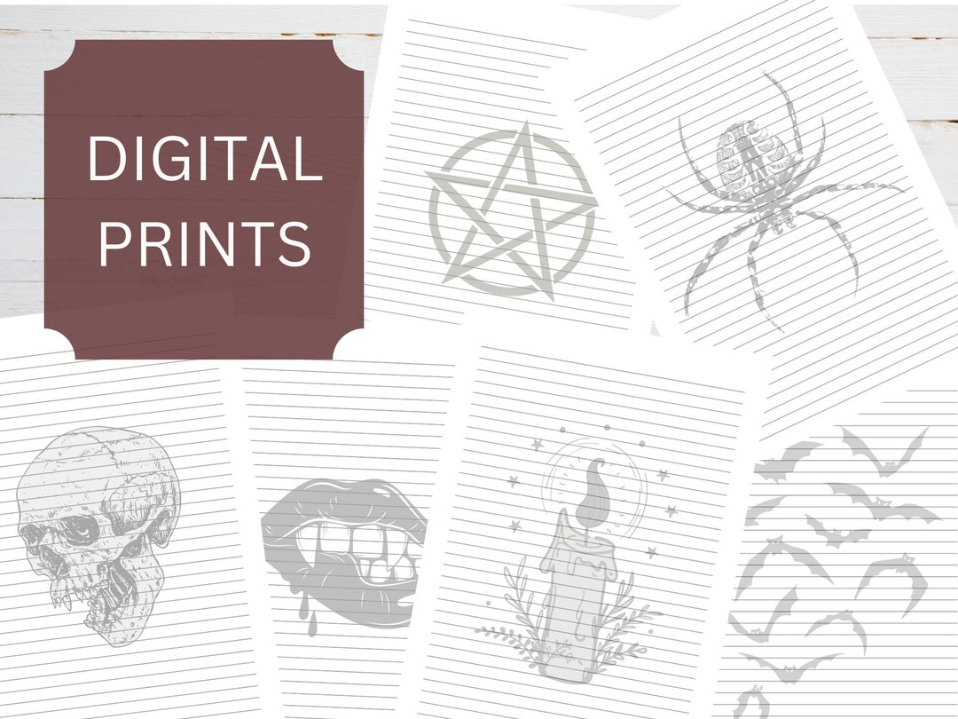 Gothic Printable Pages, Digital Download, BOS Pages, Printable Pages ...