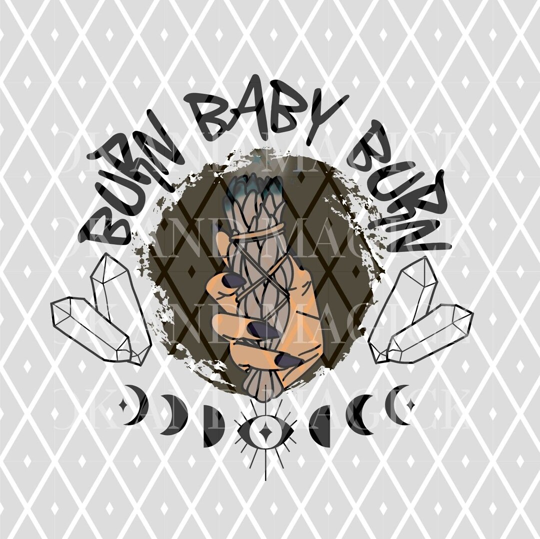 Witchy Coloured Png, Witchy Things Png,witch Sage Png,burn Baby Burn ...