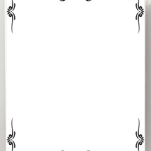 Printable Page Border Digital Art Print,bos Pages,book of Shadows Page ...