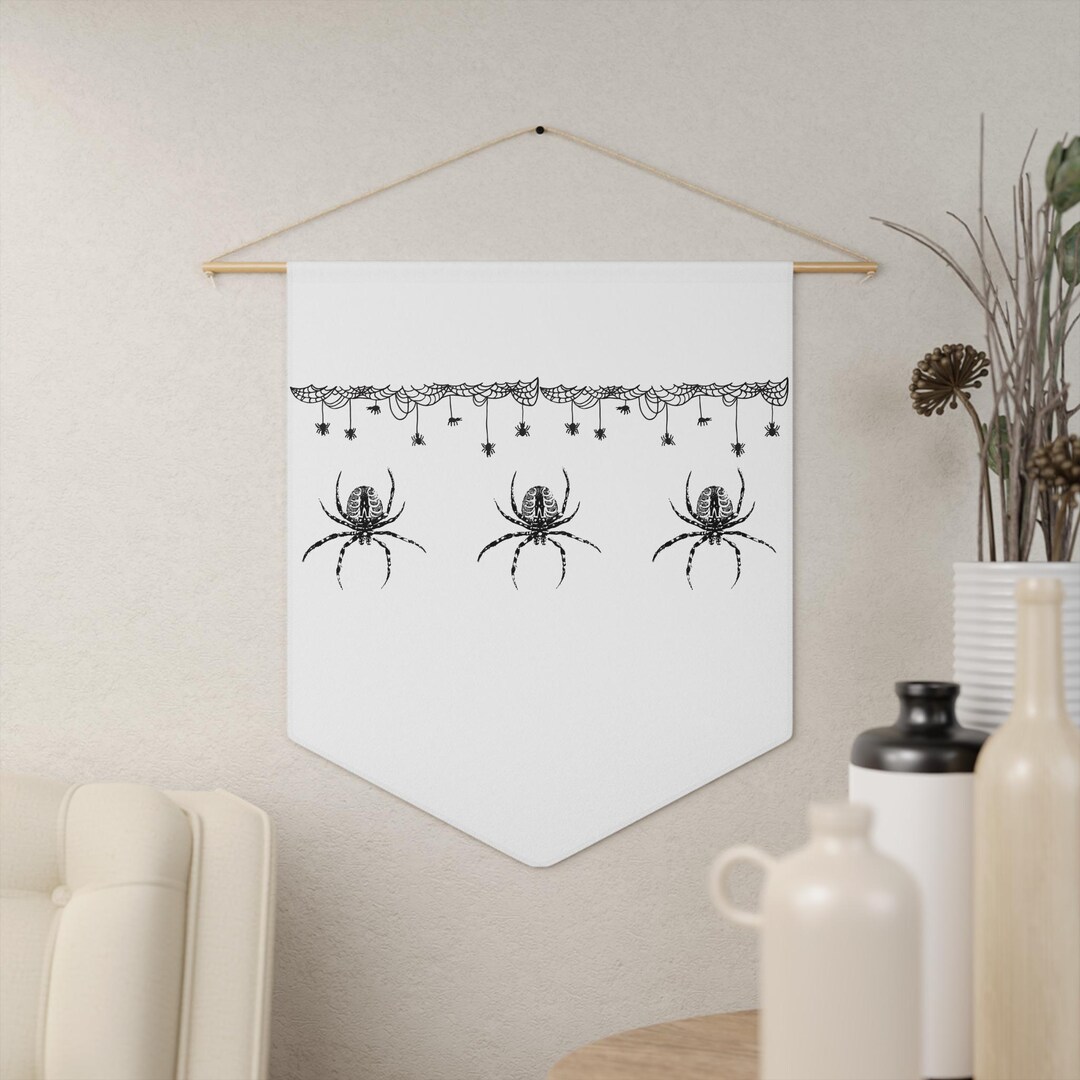 Spider Halloween Pennant Banner: Spooky Season Home Decor - Etsy
