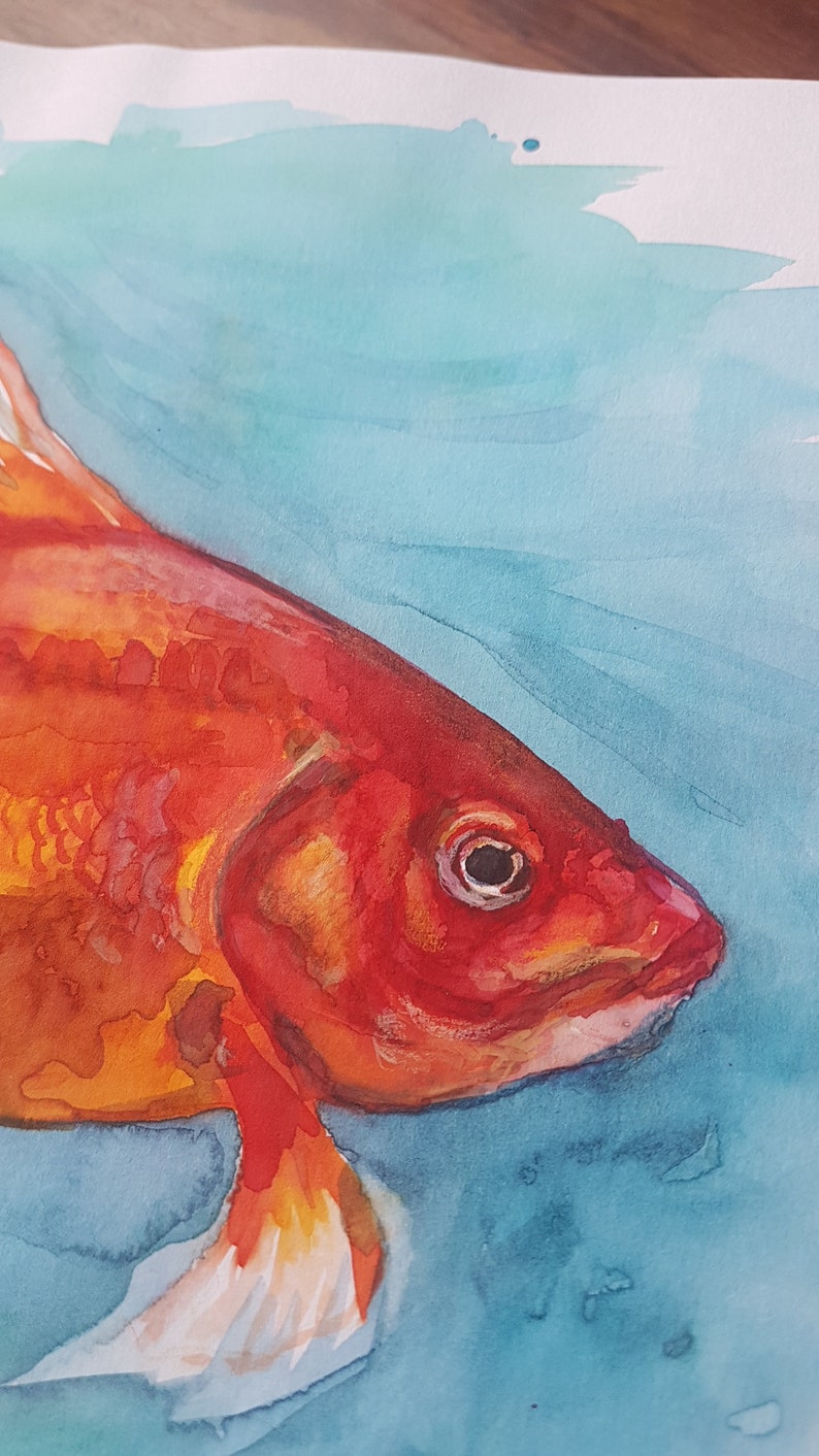 Watercolor, Hand Painted, Original, Unique, Hand Painted Picture With ...