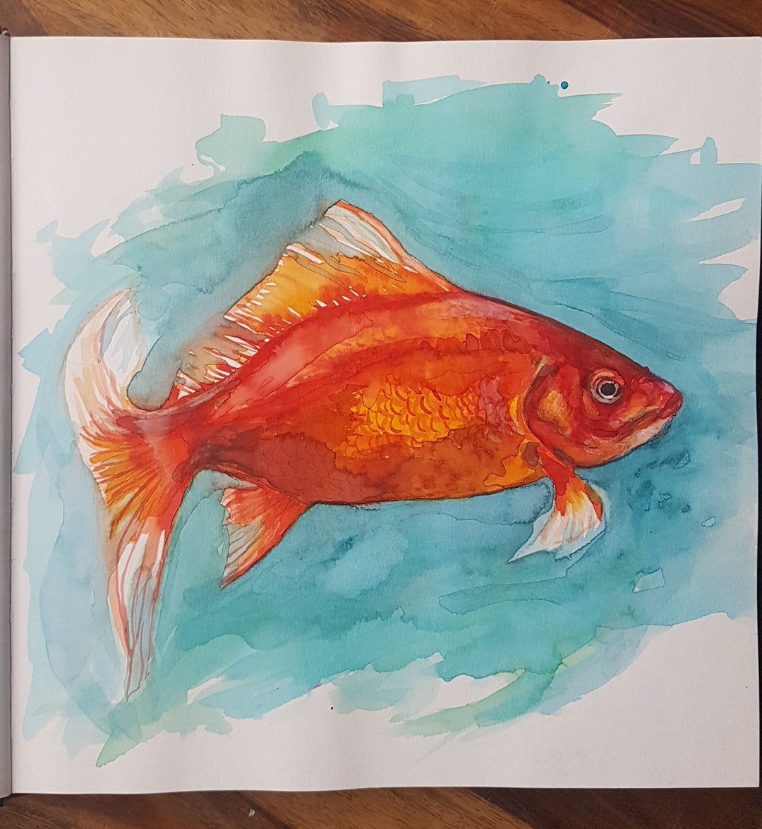 Watercolor, Hand Painted, Original, Unique, Hand Painted Picture With ...