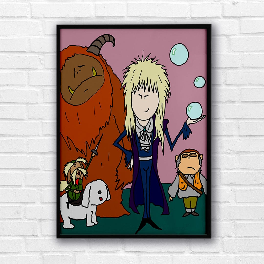 LABYRINTH Movie Art Print - Illustration Modern Movie Art Cool Print ...