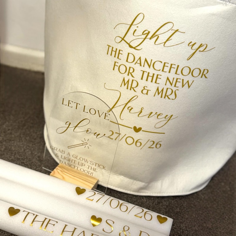 Glowstick Bag Wedding - Etsy UK