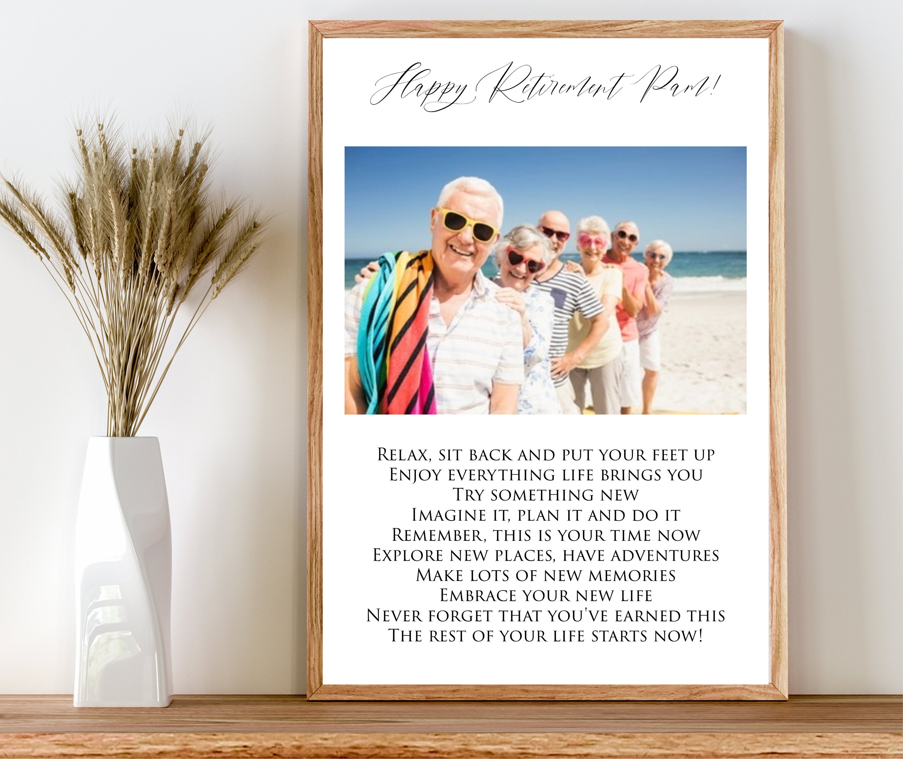 Happy Retirement Poem, Happy Retirement Print, Retirement Gifts, Gifts ...