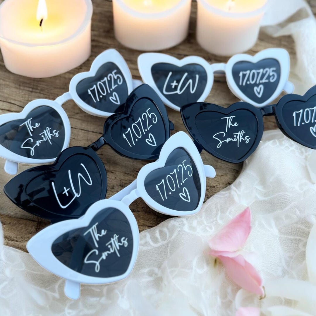 Personalised Wedding Sunglasses, Wedding Favours, Hen Party, Stag Party ...