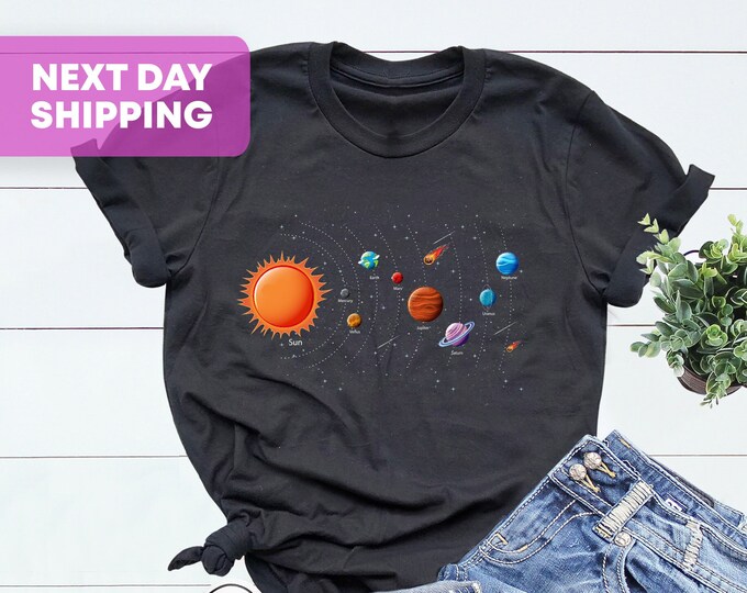 Solar System Shirt, Funny Planet Shirt, Astronomy Shirt, Universe Shirt ...