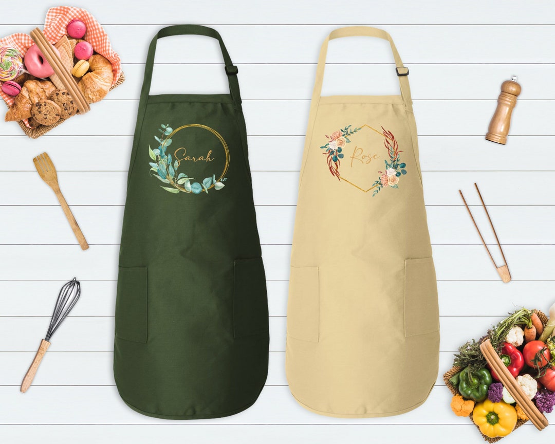 Personalized Kitchen Apron, Custom Cooking Apron, Aprons for Women ...