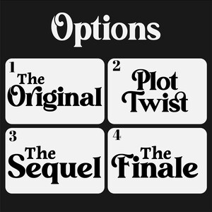 Original Sequel Finale Plot Twist Matching Family Tshirts for Kids and ...