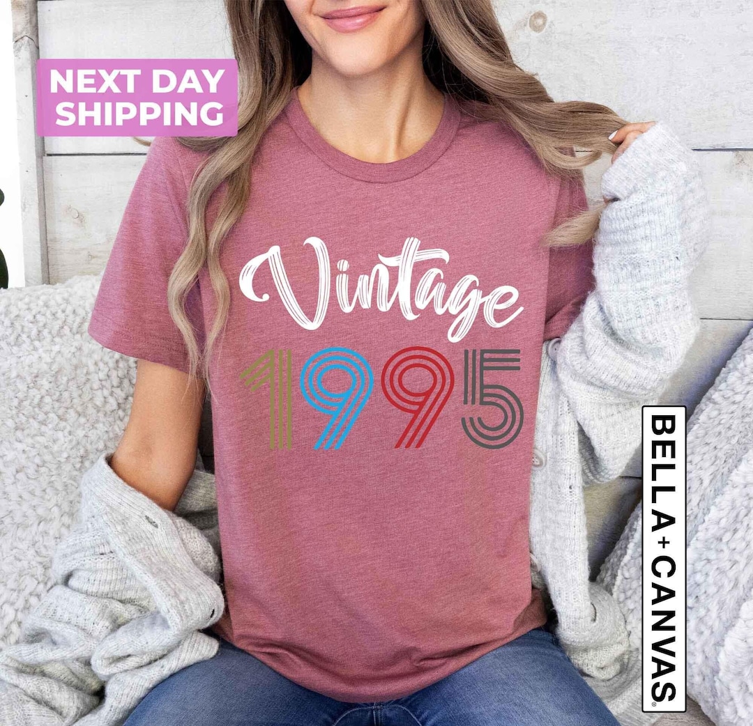 Vintage 1995 Shirt, Well Aged 1995 Tee, Birthday Shirt, Original Parts ...