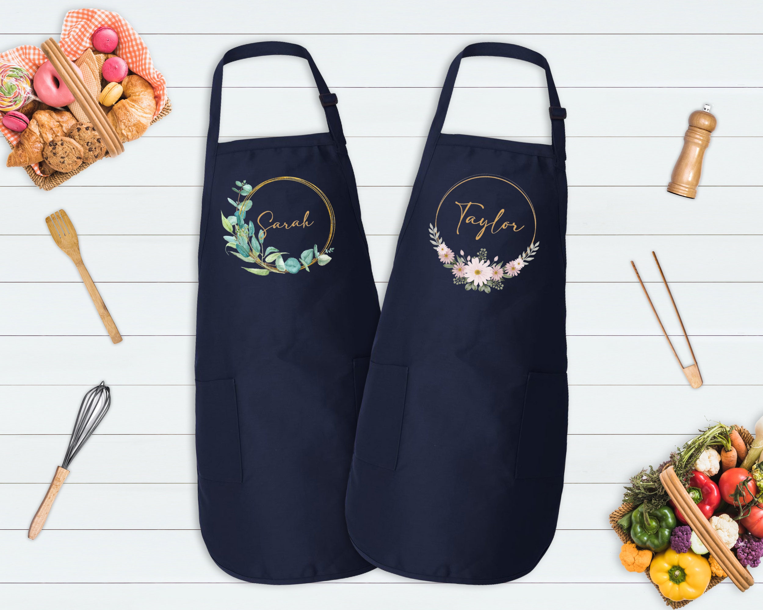 Personalized Kitchen Apron, Custom Cooking Apron, Aprons for Women ...
