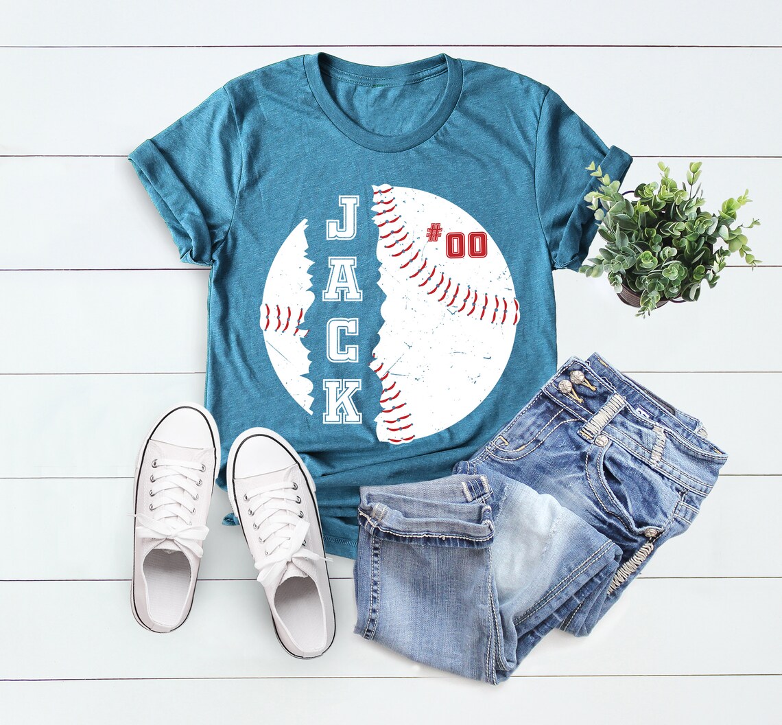 Personalized Baseball Shirt: Custom Team Name Tee - Etsy