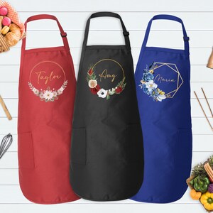 Personalized Kitchen Apron, Custom Cooking Apron, Aprons for Women ...