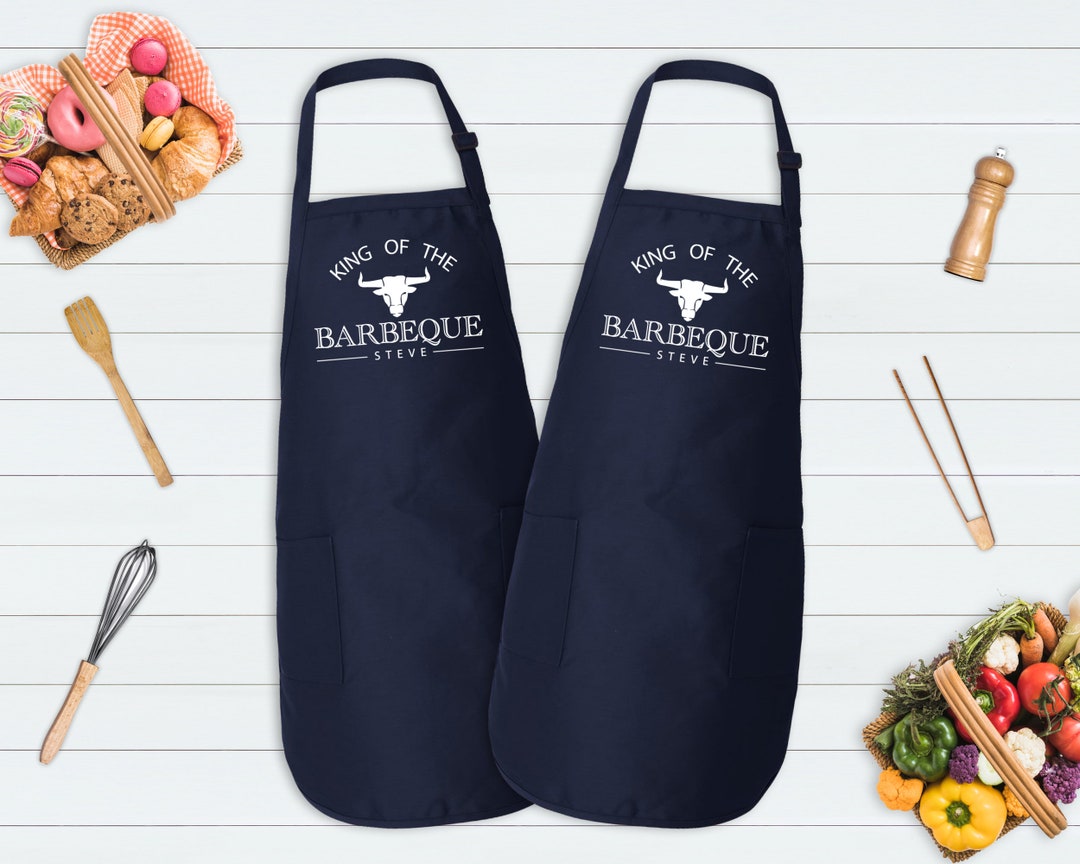 Custom BBQ Apron for Men , Personalized Name Barbeque Apron, Custom ...
