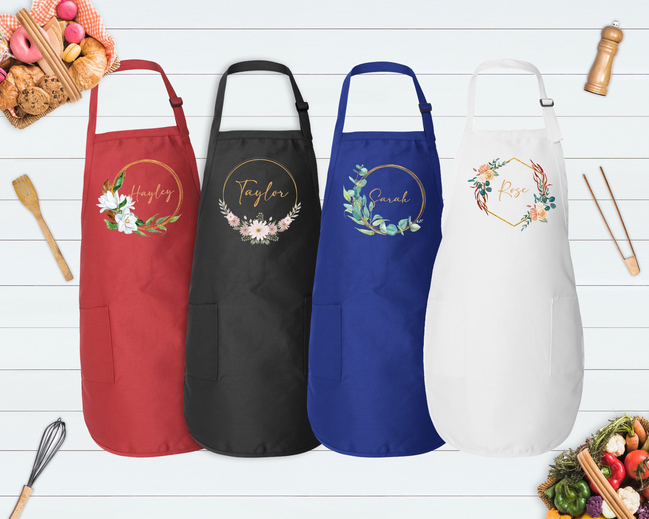 Personalized Kitchen Apron, Custom Cooking Apron, Aprons for Women ...