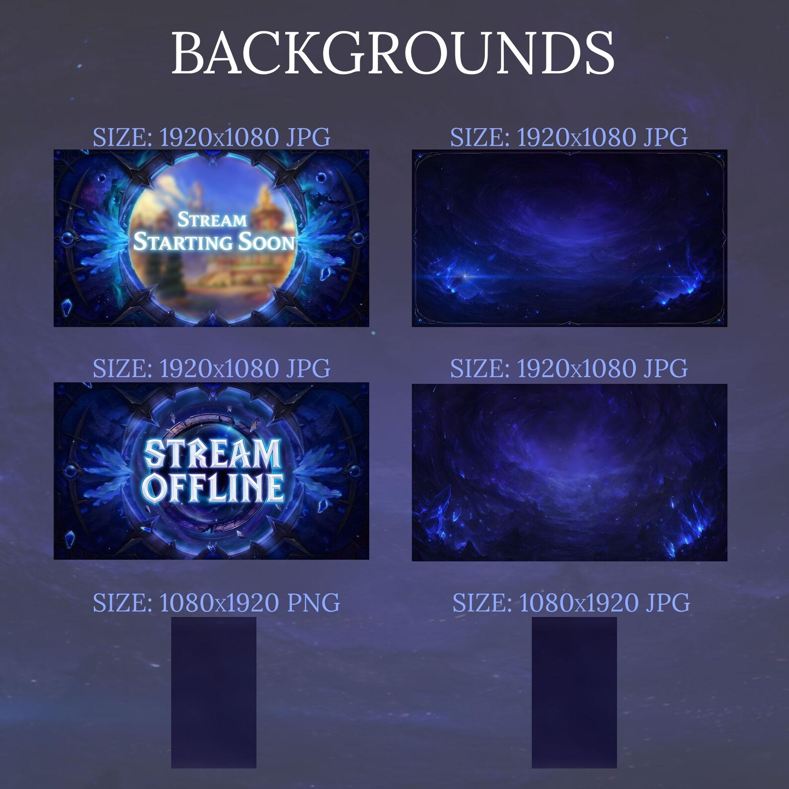 Stream Overlay Pack for OBS | World of Warcraft Midnight RPG Twitch ...