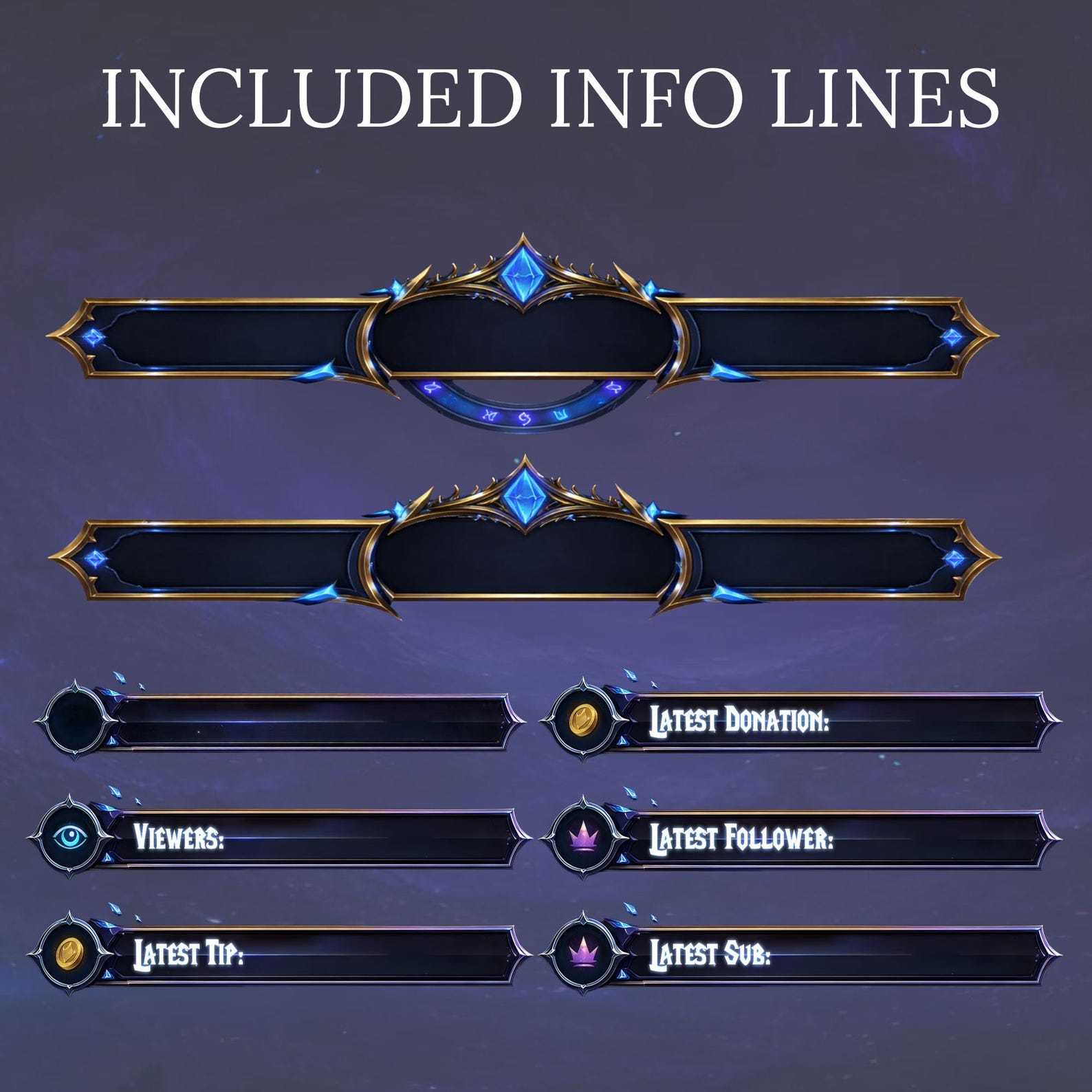 Stream Overlay Pack for OBS | World of Warcraft Midnight RPG Twitch ...
