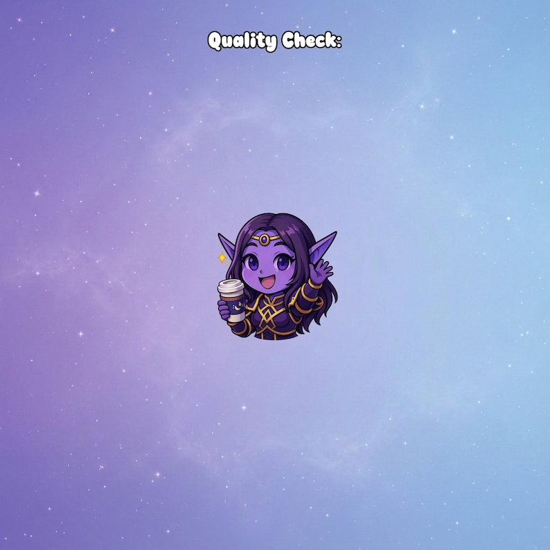 Xal'atath World of Warcraft - 20 Chibi Purple Elf Sorceress Emote ...