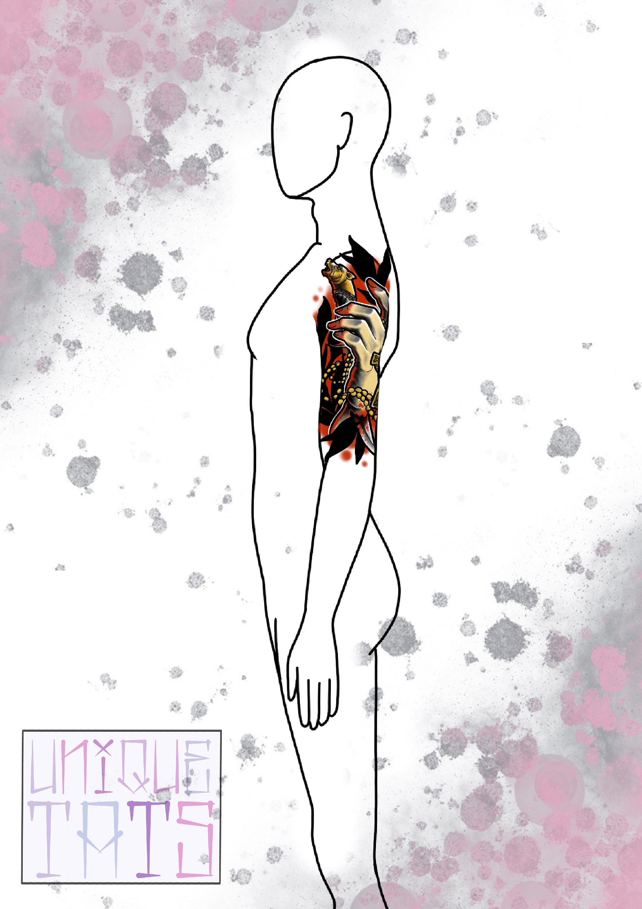 Tattoo Design SPECIAL EDITION Trust No One, Unique, Printready ...